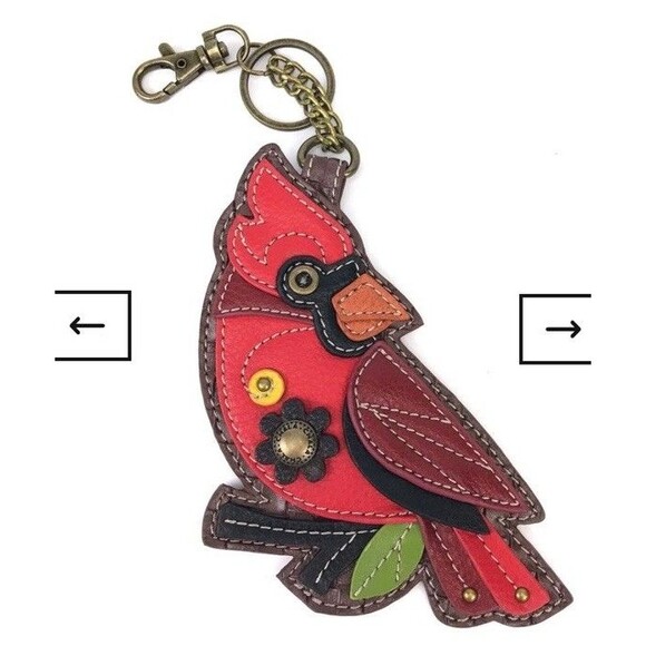 Chala | Accessories | Chala Red Cardinal Coin Purse Keychain | Poshmark